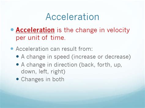 Speed Velocity And Acceleration Science Quizizz