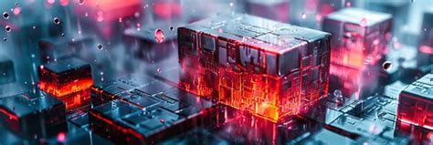 Premium Photo Quantum Computing Processor Abstract Background With