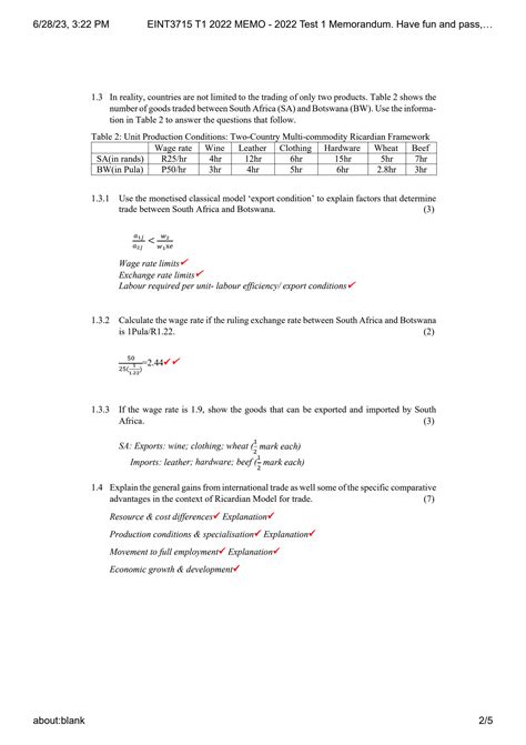 SOLUTION Eint T Memo Test Memorandum Have Fun And Pass And Get Cum Laude Get A