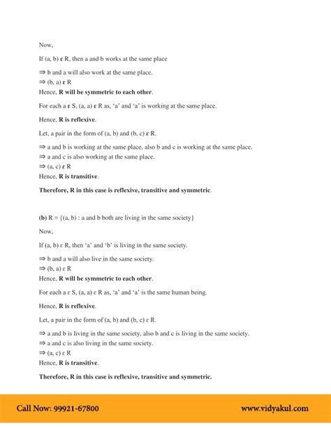 Class 12th Math Relation And Function Ncert Solution Cbse 2023