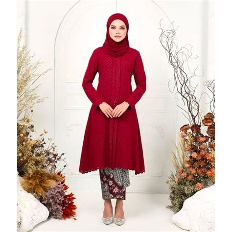 Preloved Kebarung Seroja Hijabistahub Shopee Malaysia