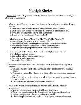 Compare And Contrast Text Structure Nonfiction Article With Writing