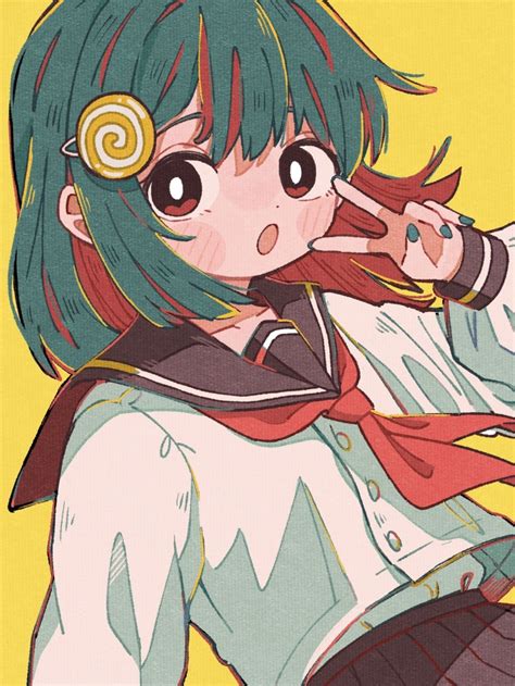 Koru Koruno Original Red Neckwear Bad Id Bad Pixiv Id Highres