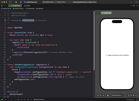 Swiftui Toggle As Checkbox Examples 3