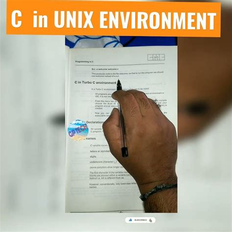 C In Unix Environment Youtube