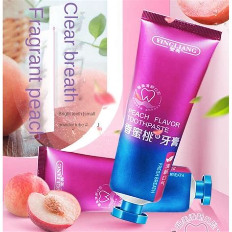 100g Toothpaste Remove Odor Mild Menthol Peach Flavor Dental Cream