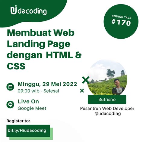 Coding Talk 170 Membuat Web Landing Pagegratis Udacoding