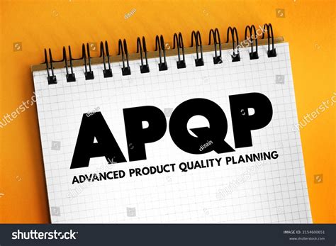 Apqp Advanced Product Quality Planning Structured Stock Photo Shutterstock