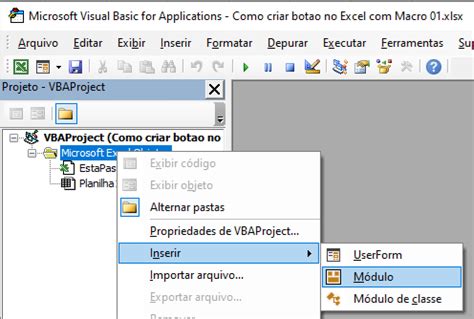 Como criar botão no Excel com Macro Excel e Access