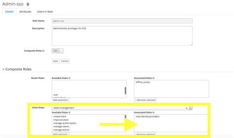 User Management Keycloak API How To Change Associated Client Roles Of A Composite Role