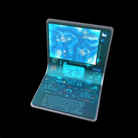 Hologram Laptop 3d Model 59 Max Obj Fbx Free3d