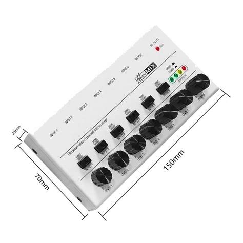 Channels Audio Mini Stereo Professional Sound Mm Low Noise USB Mixer Para Sa Recording