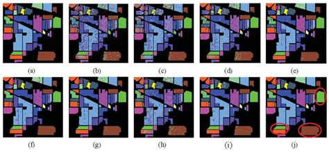 Classification Maps Of Different Methods On The Indian Pines Data Set