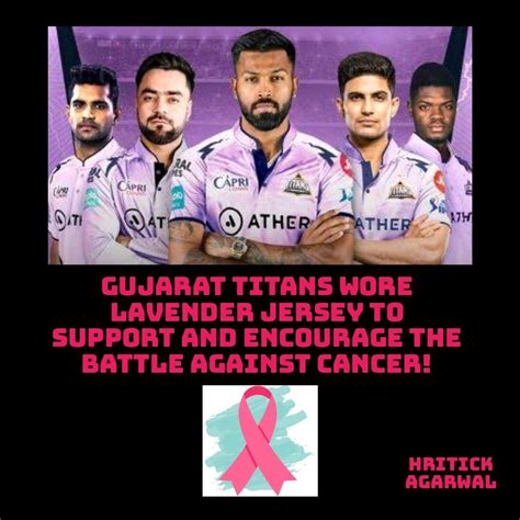 Hritick Agarwal On Linkedin India Cancer Ipl Gujarattitans