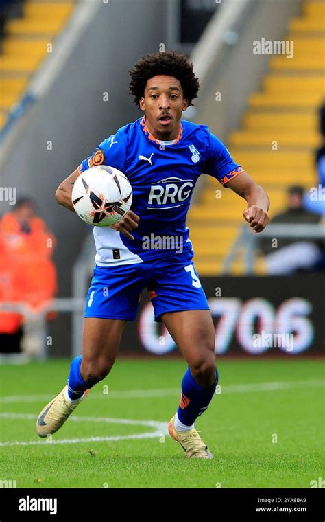 Kane Drummond Of Oldham Athletic Association Football Club Hi Res Stock