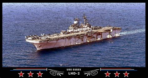 Uss Essex Lhd 2 Art Print Navy Emporium