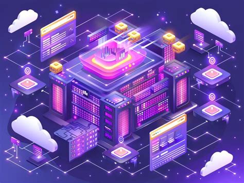 Isometric Illustration Of Cloud Computing And Data Center Premium Ai