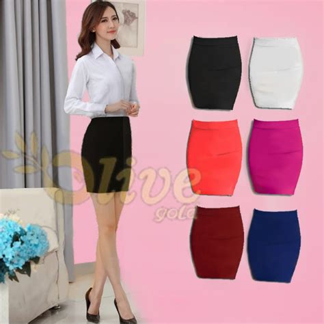Jual Olive Rok Span Pendek Pensil Span Mini Fashion Span Scuba Premium