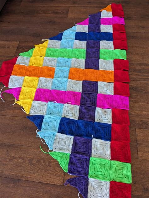 Wip Rainbow Weave Blanket Rcrochet