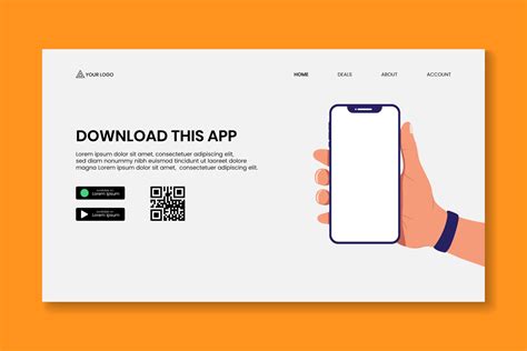 Mobile App Landing Page Template Free Download