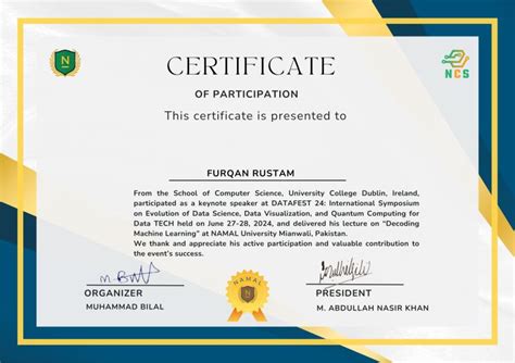 Datascience Machinelearning Keynotespeaker Namaluniversity Pakistan Ireland Furqan Rustam