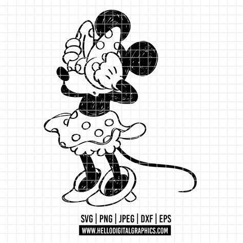 Cod3416 Minnie Mouse Svg Disney Svg Minnie Svg Silhouette Cricut