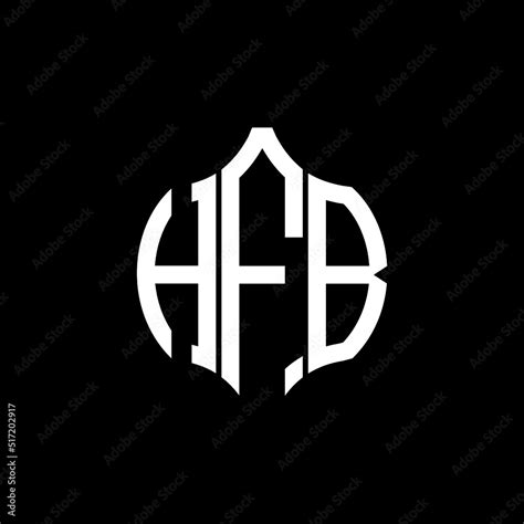 Hfb Letter Logo Hfb Best Black Background Vector Image Hfb Monogram Logo Design For