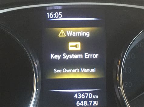 Key System Error Nissan Forum