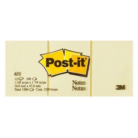 Post It Notes X Mm Yellow Pack Of Impact