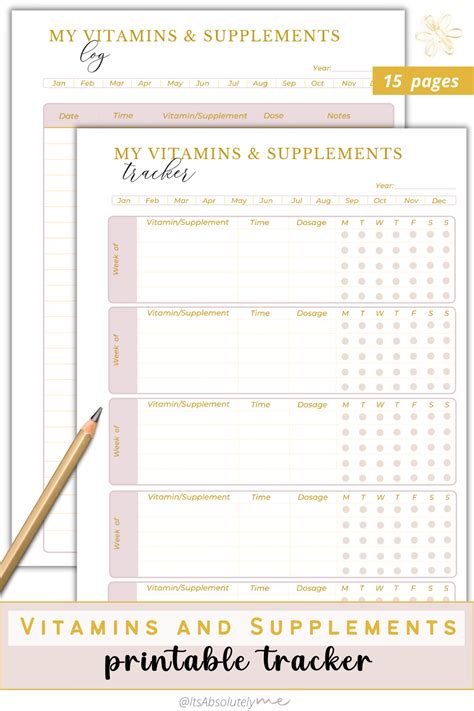 This Item Is Unavailable Etsy Medication Chart Vitamin Charts Medication Tracker