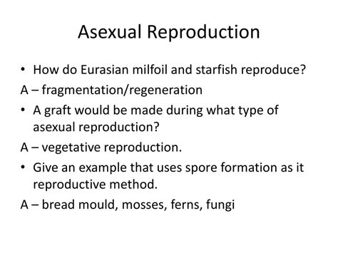 What Are Asexual Reproduction Give Example At Dorthy Reed Blog