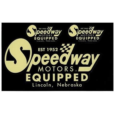 Retro Speedway Logo Decal Sheet
