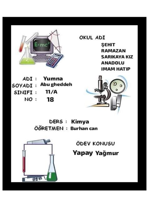 Kimya Projesi Pdf