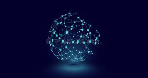 Abstract Global Network Technology Connection Global Communication Internet Stock Vector