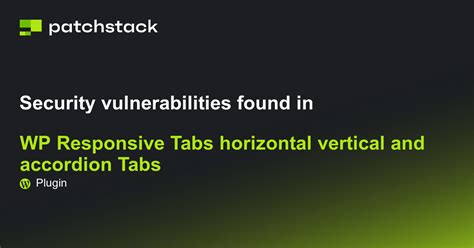 Wp Responsive Tabs Horizontal Vertical And Accordion Tabs