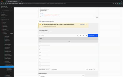 Datagrid Customize Columns Design Review · Issue 3663 · Carbon Design
