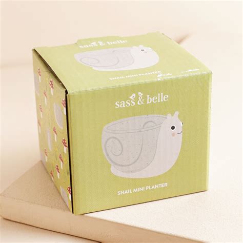 Mini Snail Sitting Planter Sass And Belle Lisa Angel