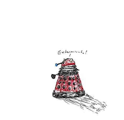 Dalek Sketch By Panthya On Deviantart