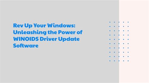 PPT How To Update Drivers Using Winoids Software A Step By Step Guide PowerPoint Presentation