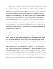 EBP Examples And Questions Docx Everything We Do As Nurses Should Come With The Question Of