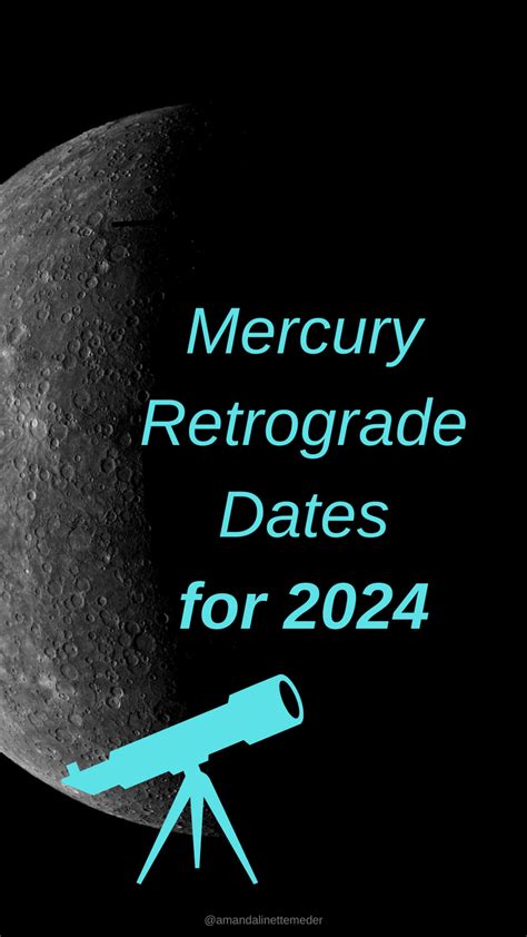 Mercury Retrograde Dates For 2024 — Amanda Linette Meder