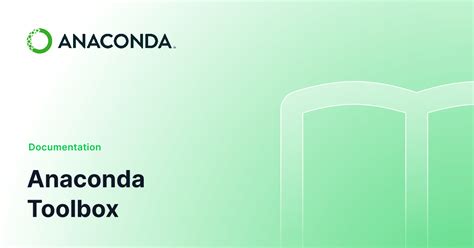 Anaconda Toolbox Anaconda