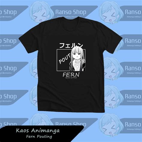 Jual Ranso Baju Fern Pout Sousou No Frieren T Shirt Fern Pouting