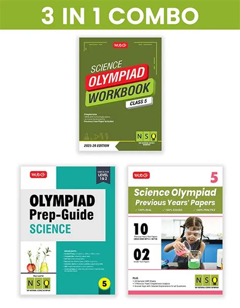 National Science Olympiad Nso Workbook Prep Guide And Previous Years Papers Pyqs With Mock