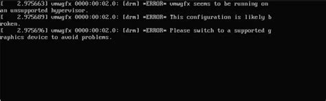 Vmwgfx Seems To Be Running On An Unsupported Hypervisor Кали76