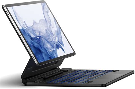 Samsung Book Cover Keyboard Slim Galaxy Tab S Tui Clavier Qwertz Noir