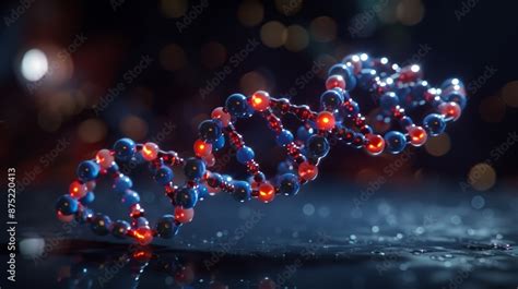 An Artistic Representation Of The Covalent Bonding In A Dna Molecule