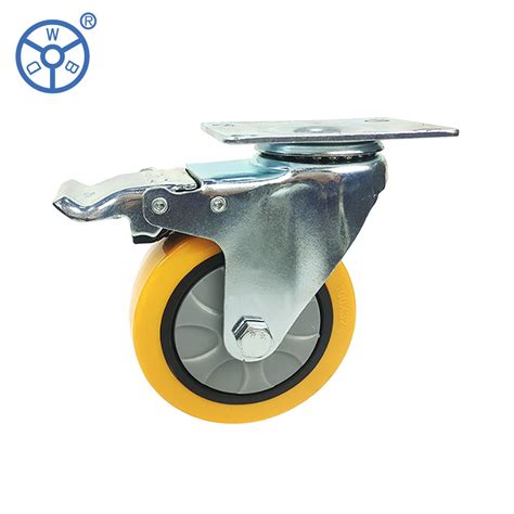 Industrial Pu Caster Wheel Roller 4 Inch Pu Wheel And Pu Roller