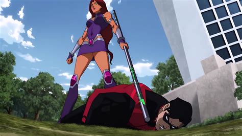 Starfire Anime Ballbusting Kick From Behind Nightwing Teen Titans Lily Starfire Eporner