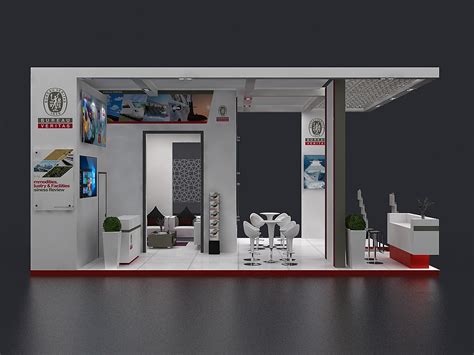 现代简约展会展位3d效果图设计制作shejilion 站酷zcool